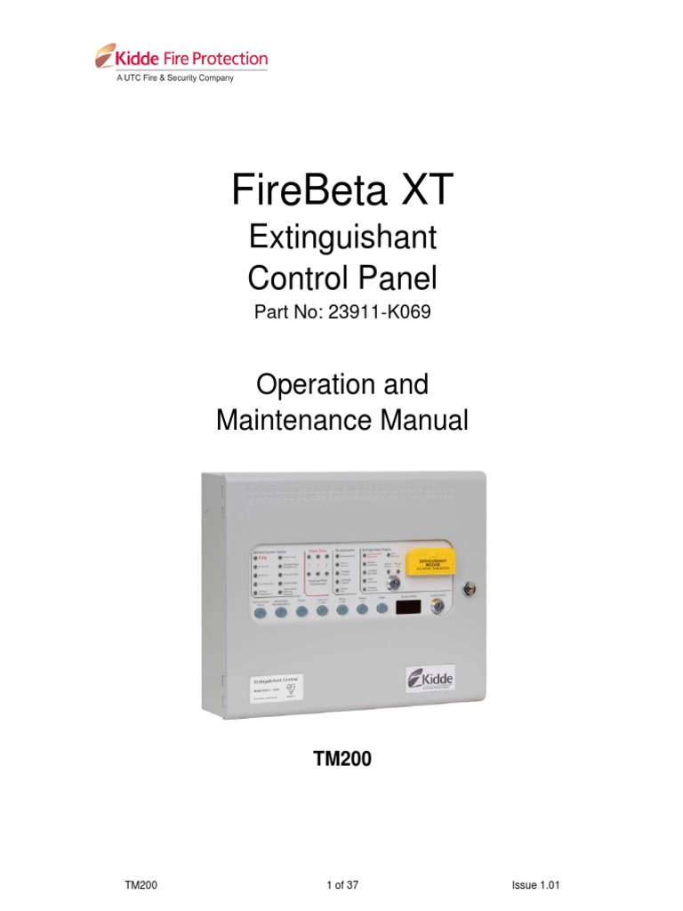 O & M Manual FireBeta XT | PDF | Relay | Fuse (Electrical)