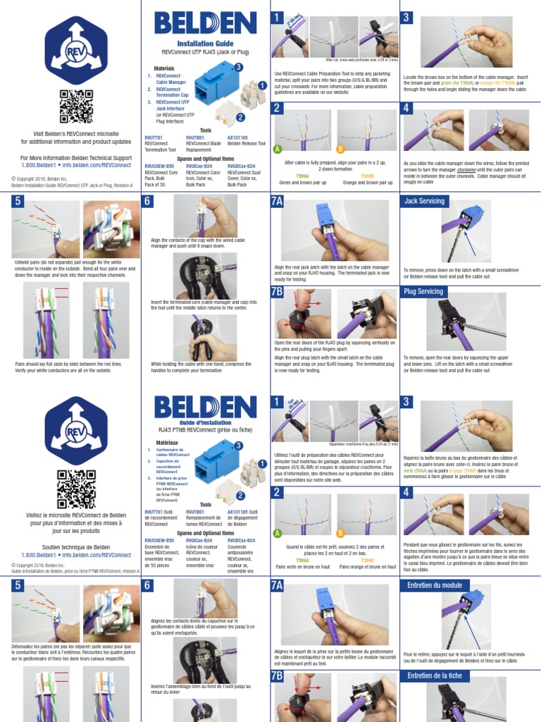 REVConnect UTP Installation Guide | PDF | Electrical Connector ...