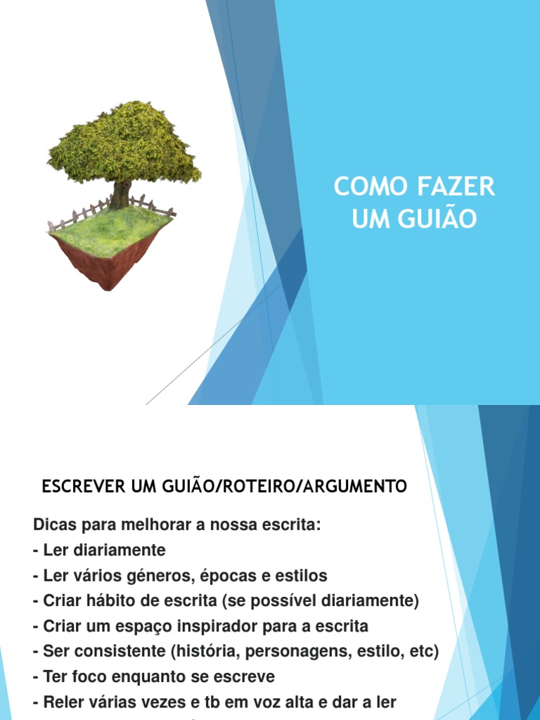 Como Fazer Um GUIÃO | PDF