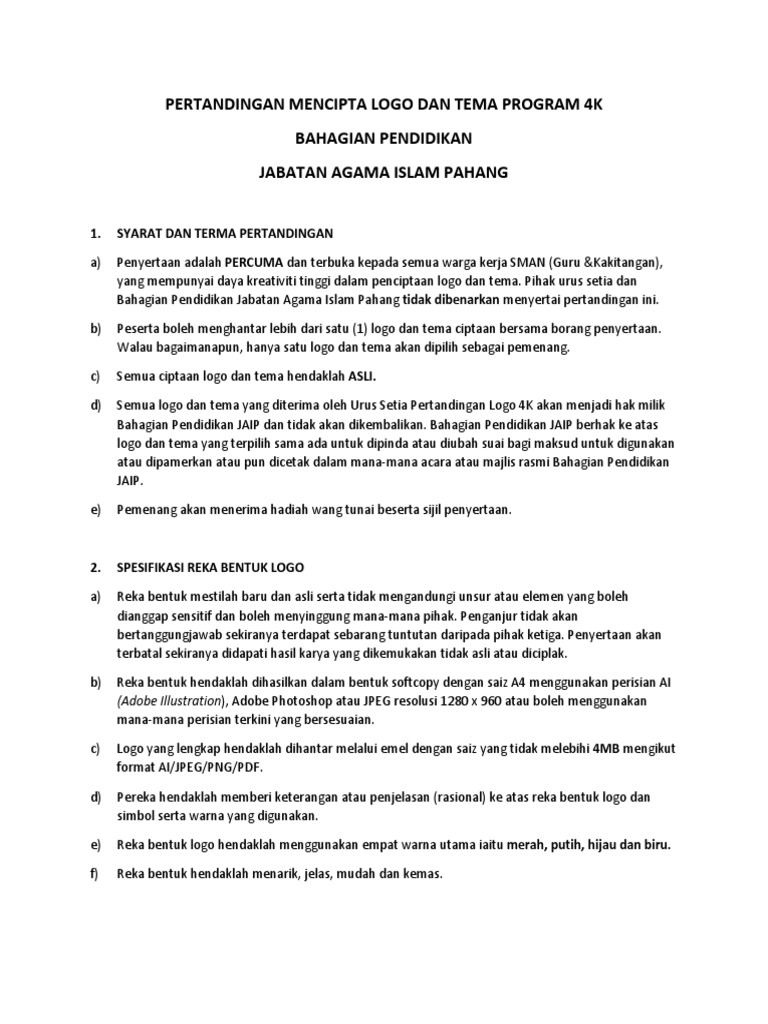 Pertandingan Logo 4k - Jaip | PDF