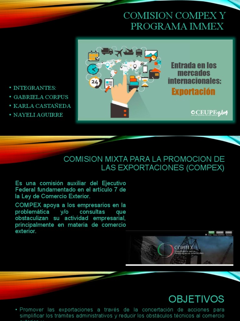 Exposicion Programa Immex 3 | PDF | Exportaciones | México