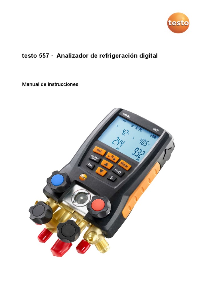 Testo 557 Manual de Instrucciones | PDF | Presión | Medición