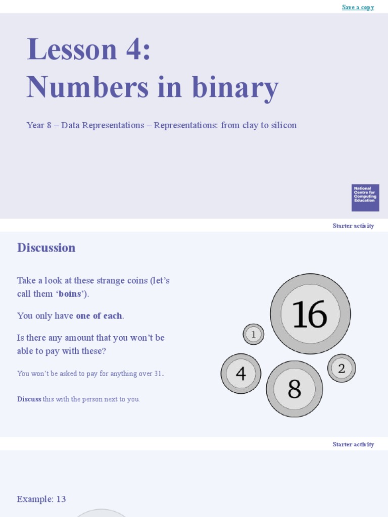 L4 Slides - Representations - From Clay To Silicon - Y8 | PDF | Elementary Mathematics | Encodings