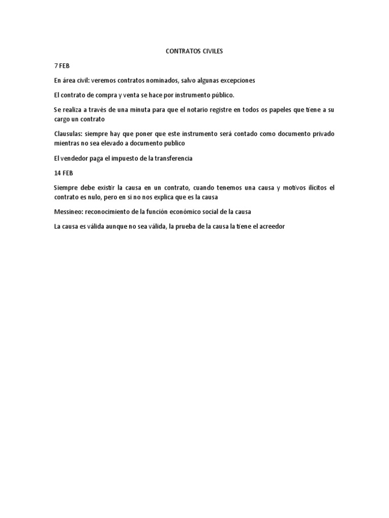 Contratos Civiles | PDF