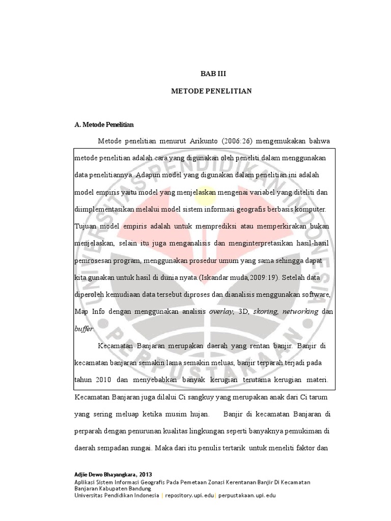 Zonasi Kerentanan Banjir Banjaran | PDF