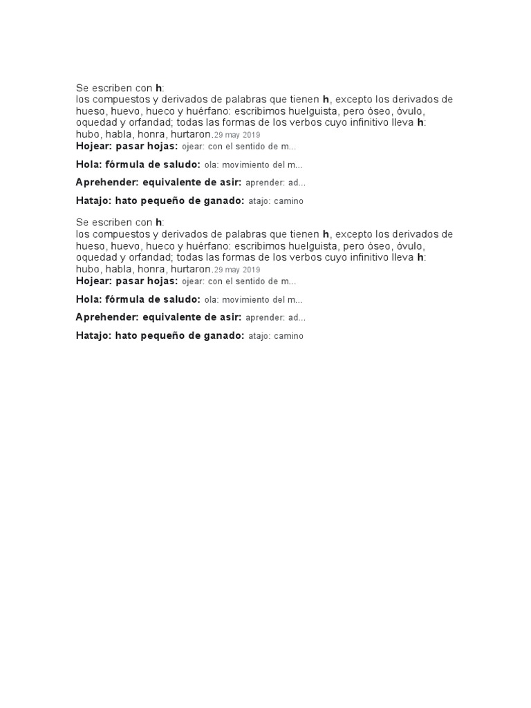 Regla de La H | PDF