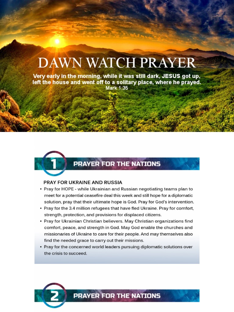 DAWN WATCH PRAYER April 2, 2022 | PDF | Prayer