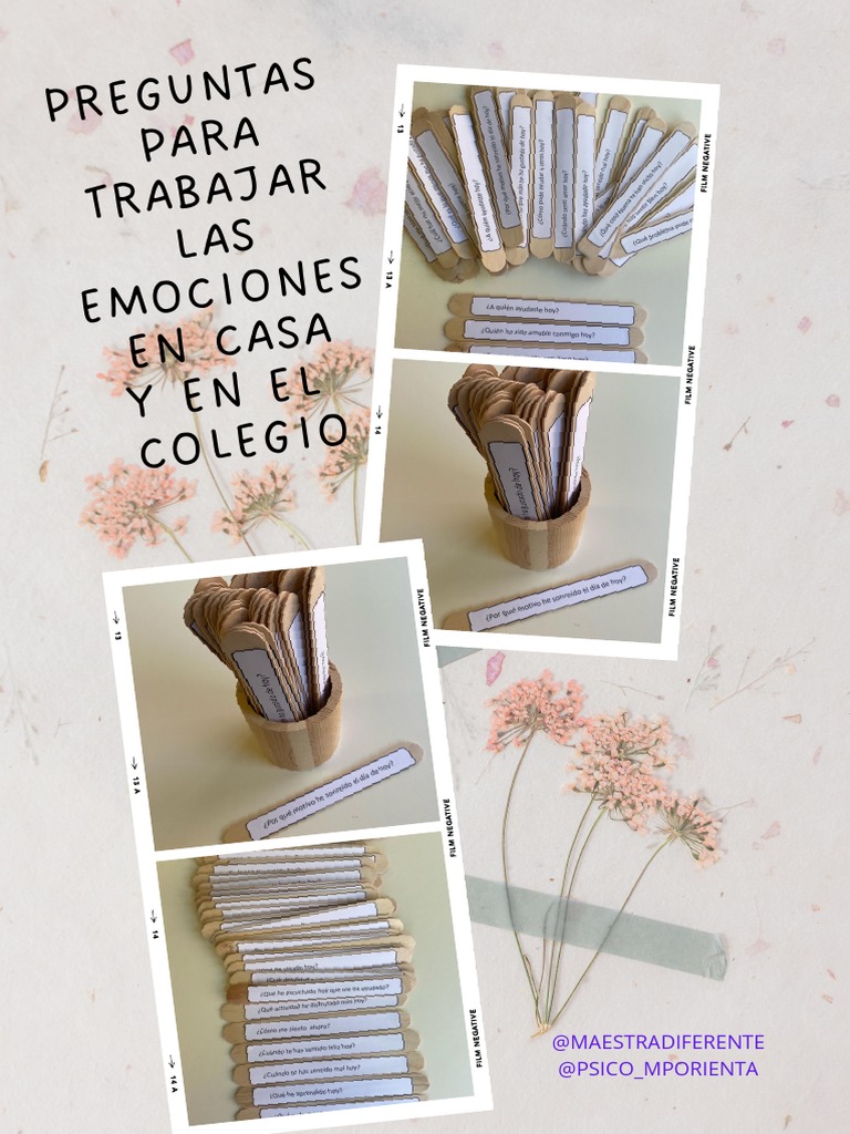 Preguntas para trabajar emociones | PDF