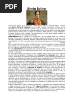 Vida de Simón Bolívar | PDF