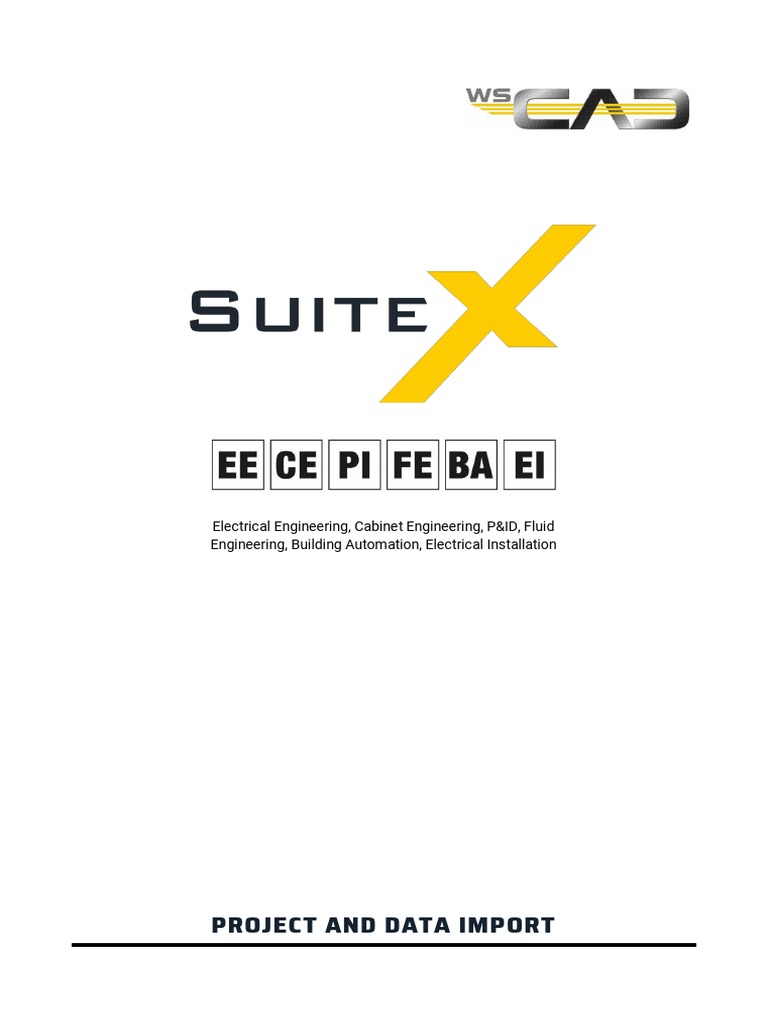 WSCAD SUITE X Project and Data Import | PDF | Computer File | Backup