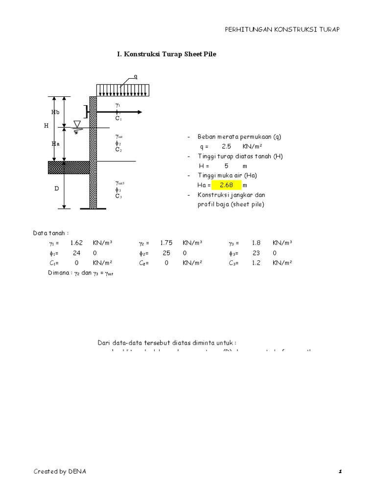 Sheet Pile | PDF