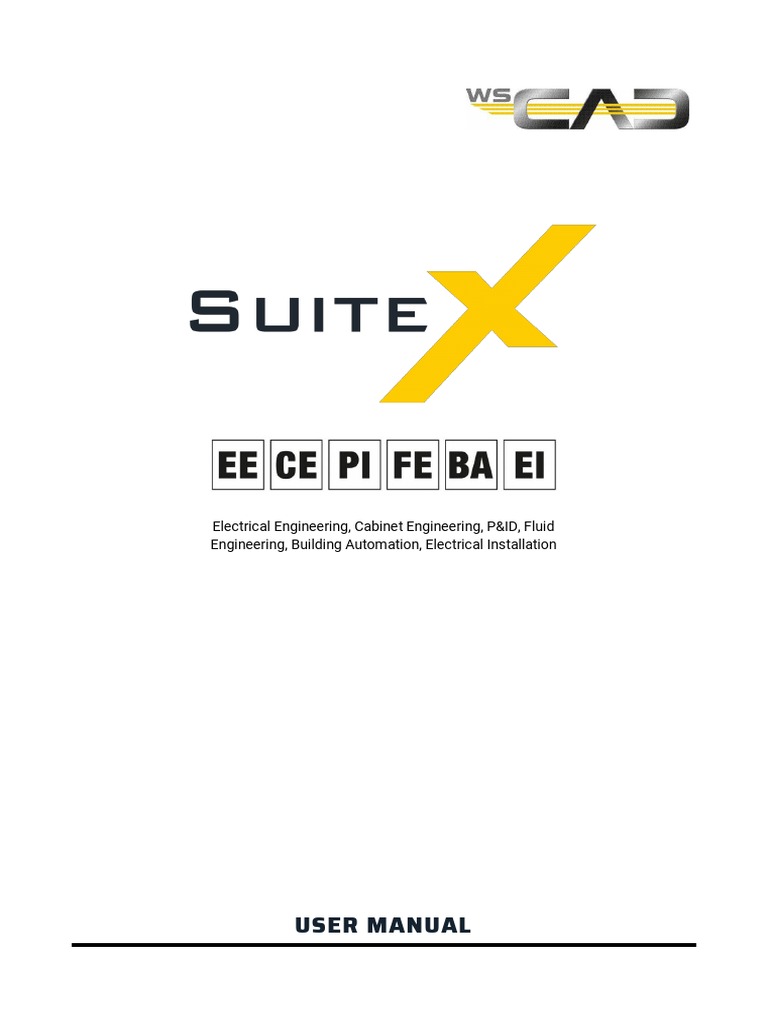 Wscad Suite X User Manual | PDF | Computer Keyboard | Menu (Computing)