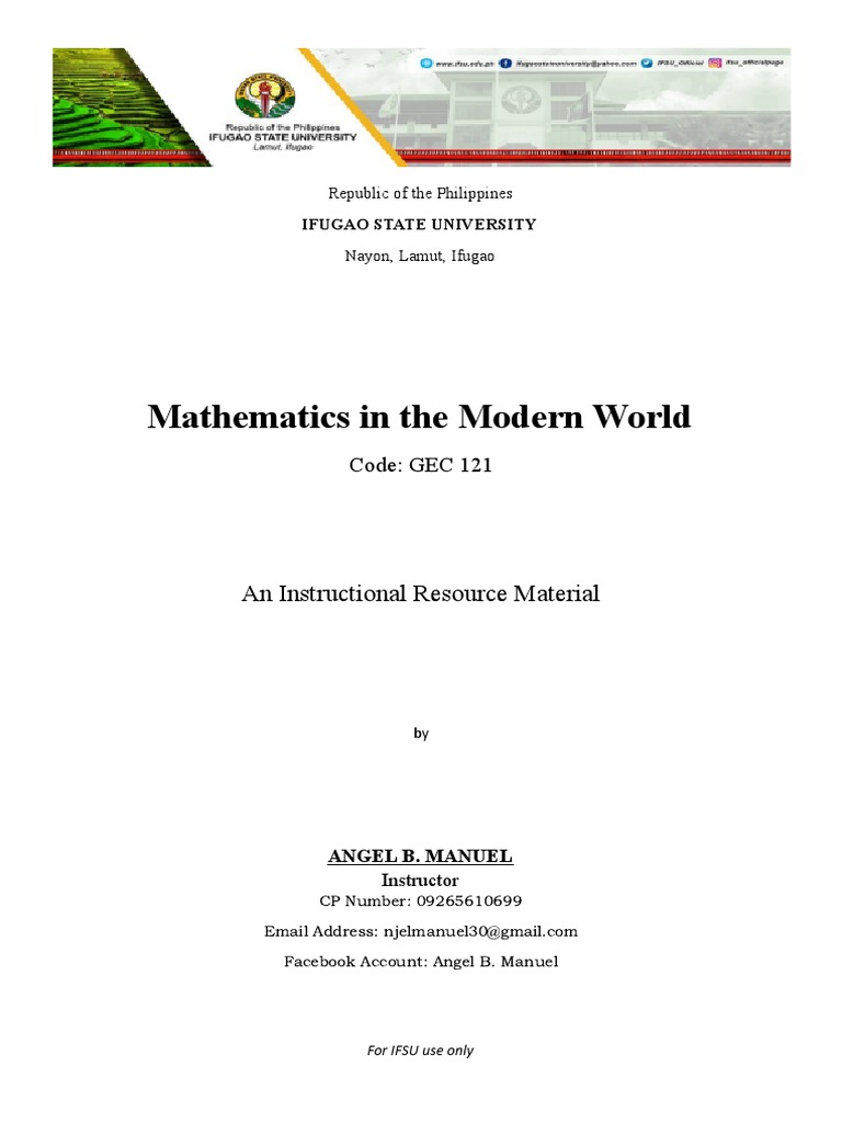 Chapter 1 Nature of Mathematics | PDF | Pattern | Discrete Mathematics