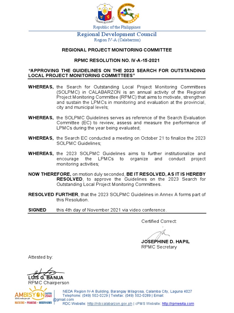 2023 Guidelines for Local Project Committees | PDF | Evaluation | Document