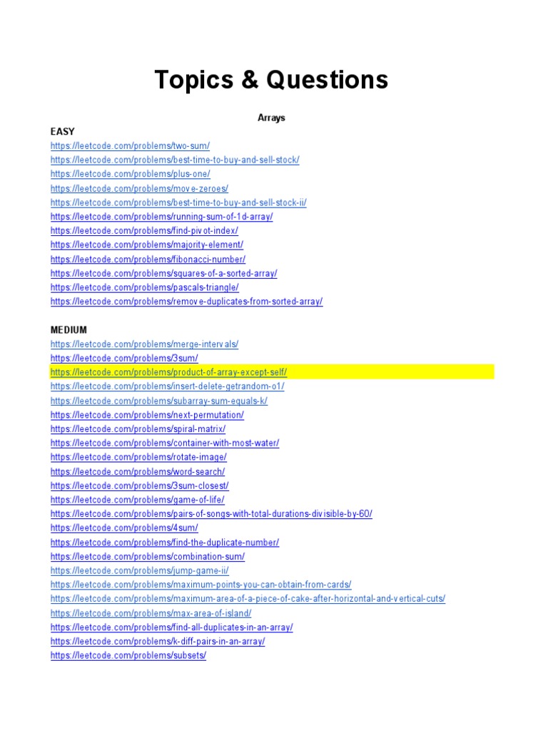 Leetcode DSA Complete Sheet | PDF | Computing | Algorithms Leetcode DSA Complete Sheet | PDF | Computing | Algorithms