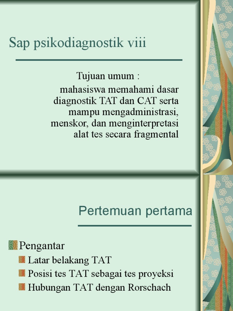 Sejarah TAT | PDF