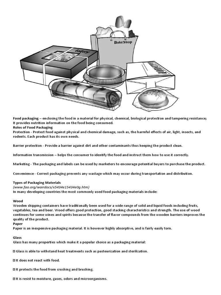 Food Packaging - Enclosing The Food in A Material For Physical ...