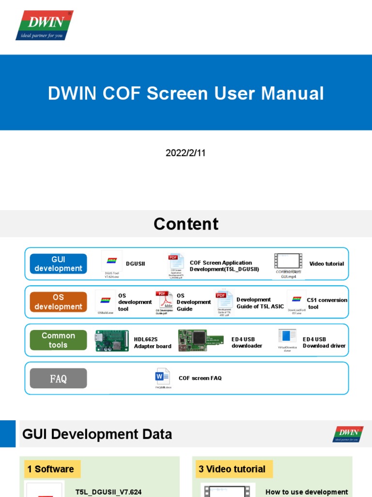 DWIN COF Screen User Manual | PDF | Graphical User Interfaces | Icon ...
