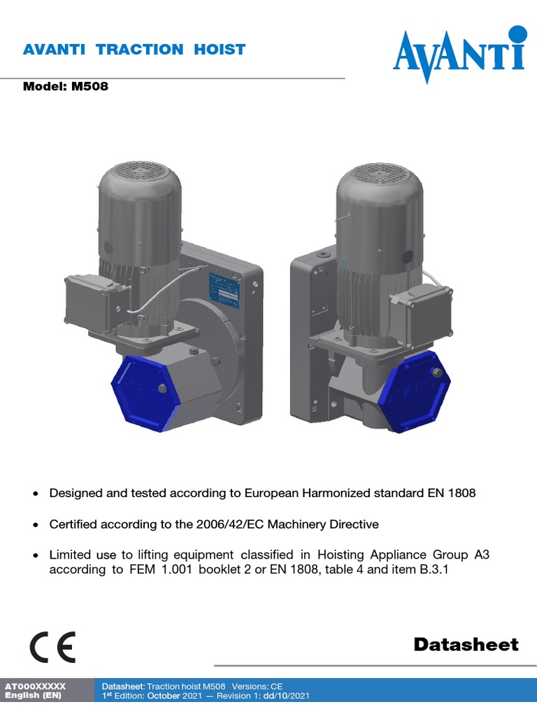 M508 Datasheet R01.b | PDF | Electrical Engineering | Manufactured Goods