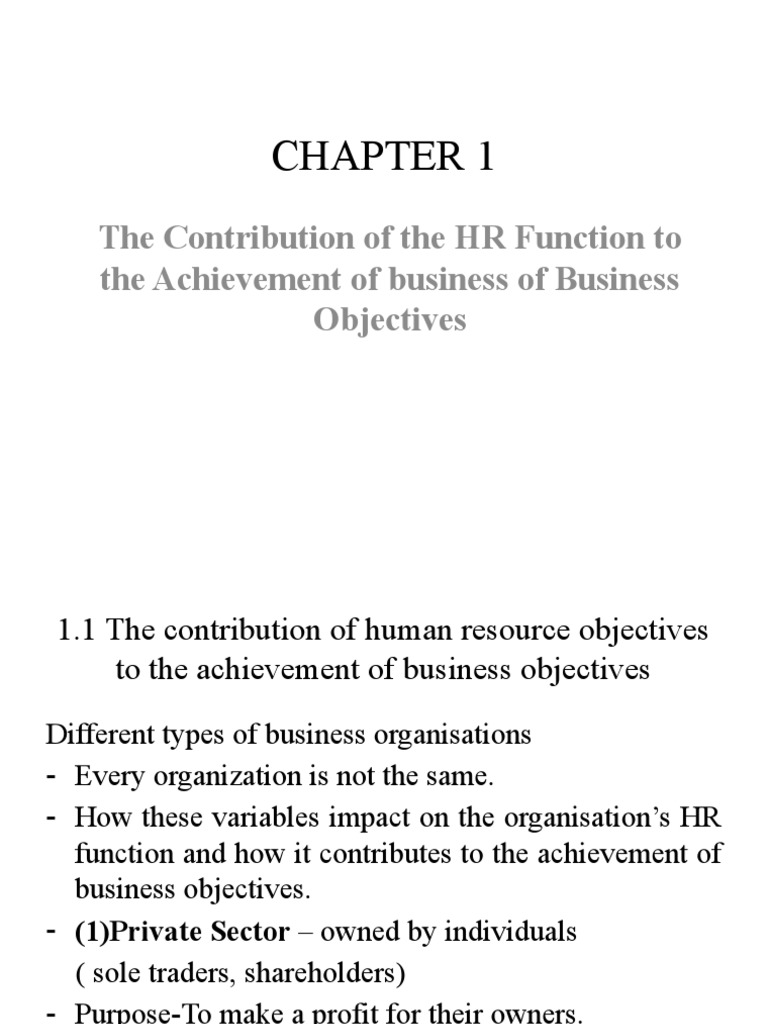 Chapter 1 HRM | PDF | Human Resource Management | Employment