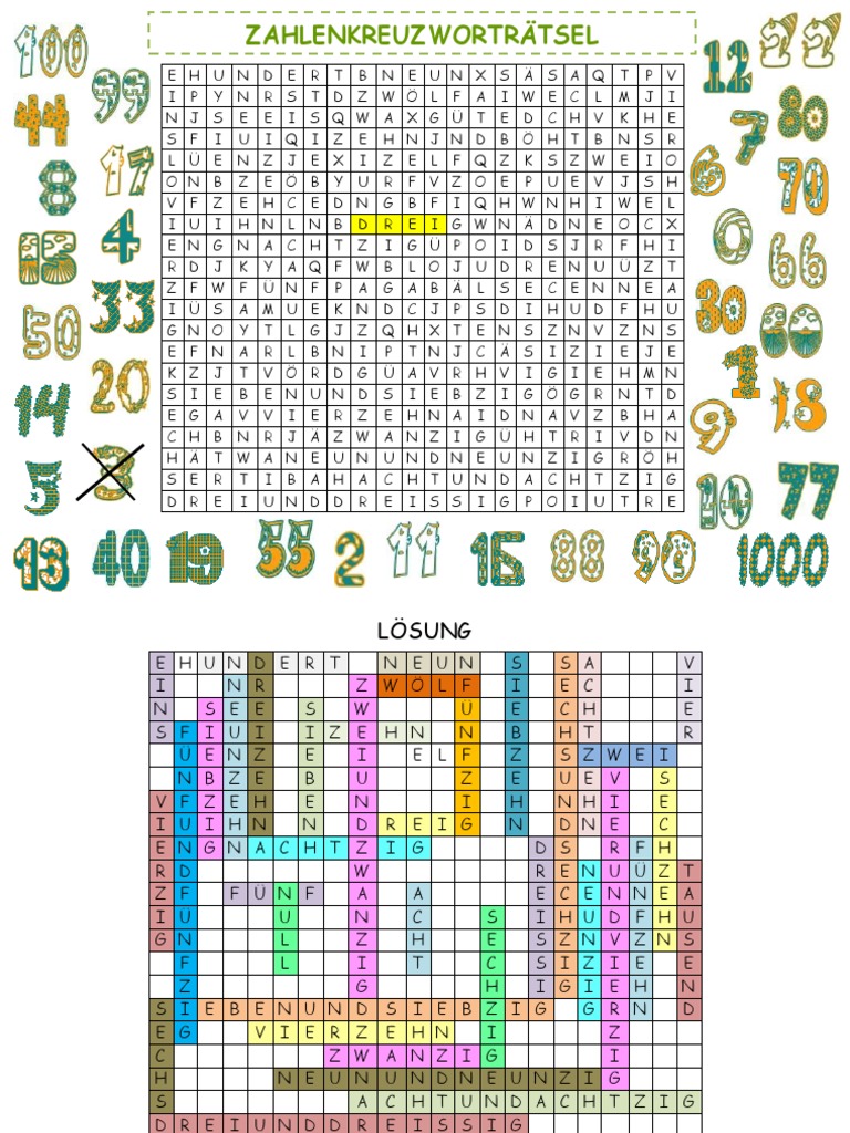 Zahlen Arbeitsblatter | PDF