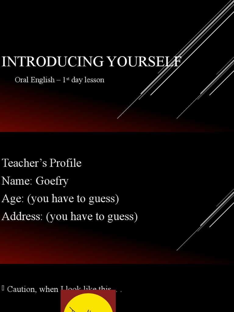 1 Introducing Yourself | PDF