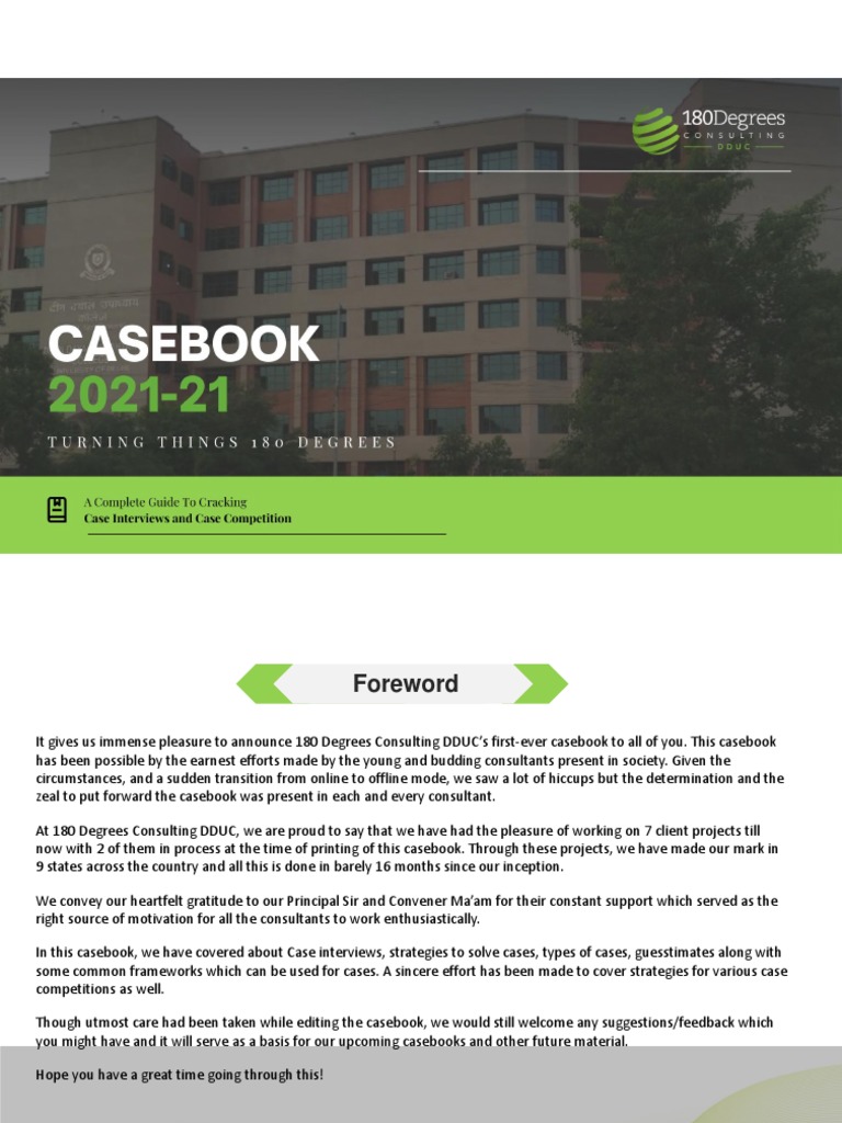 180 DC Dduc Casebook 2021-22 | PDF | Banks | Inventory