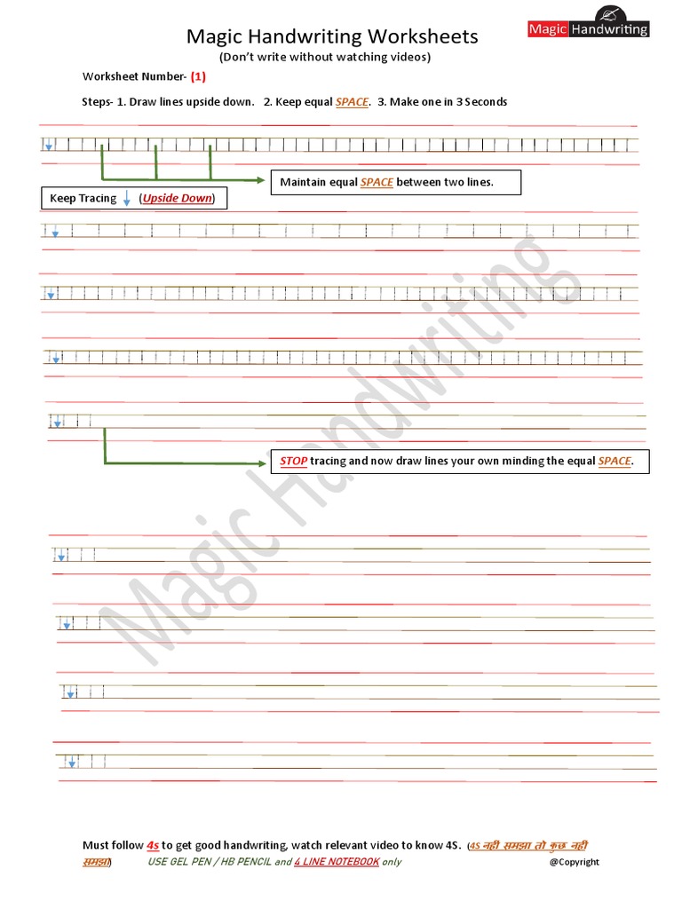 Hand Writing Webinar Worksheet | PDF | Pencil | Office Work