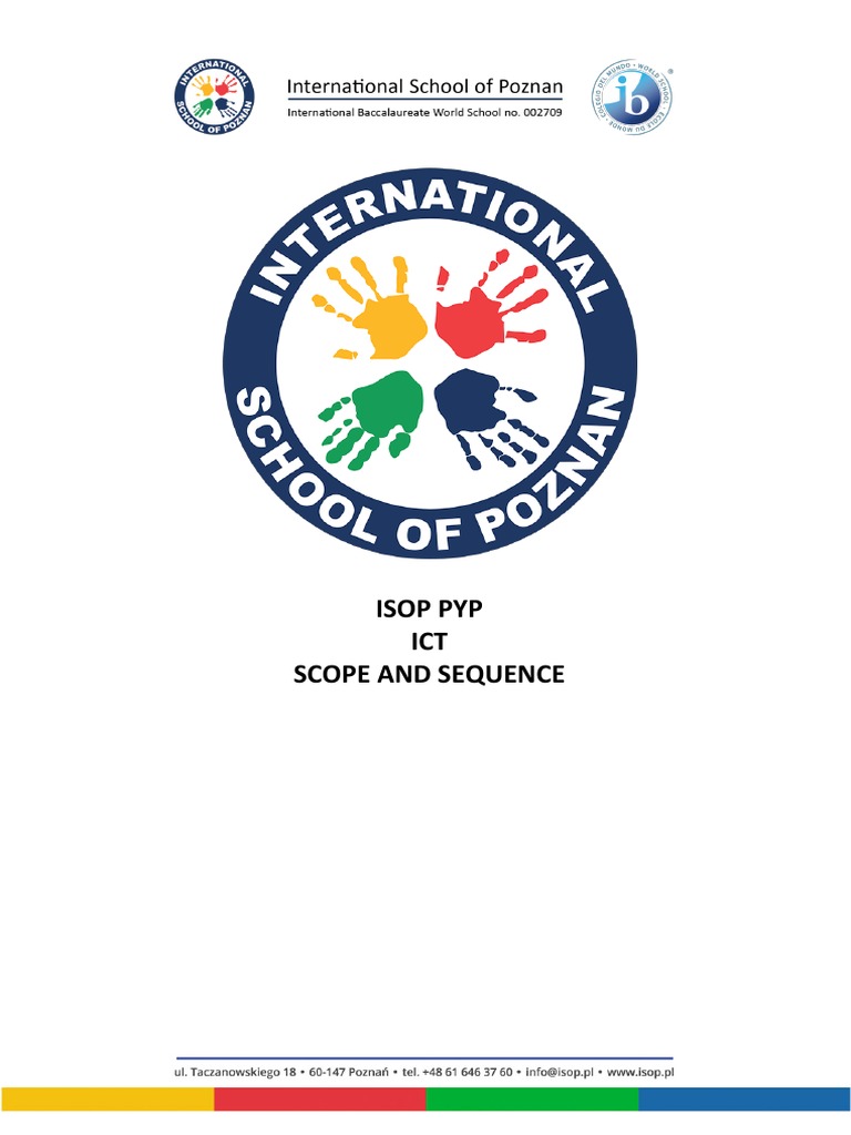 ISoP PYP ICT Scope and Sequence | PDF | Educational Technology ...