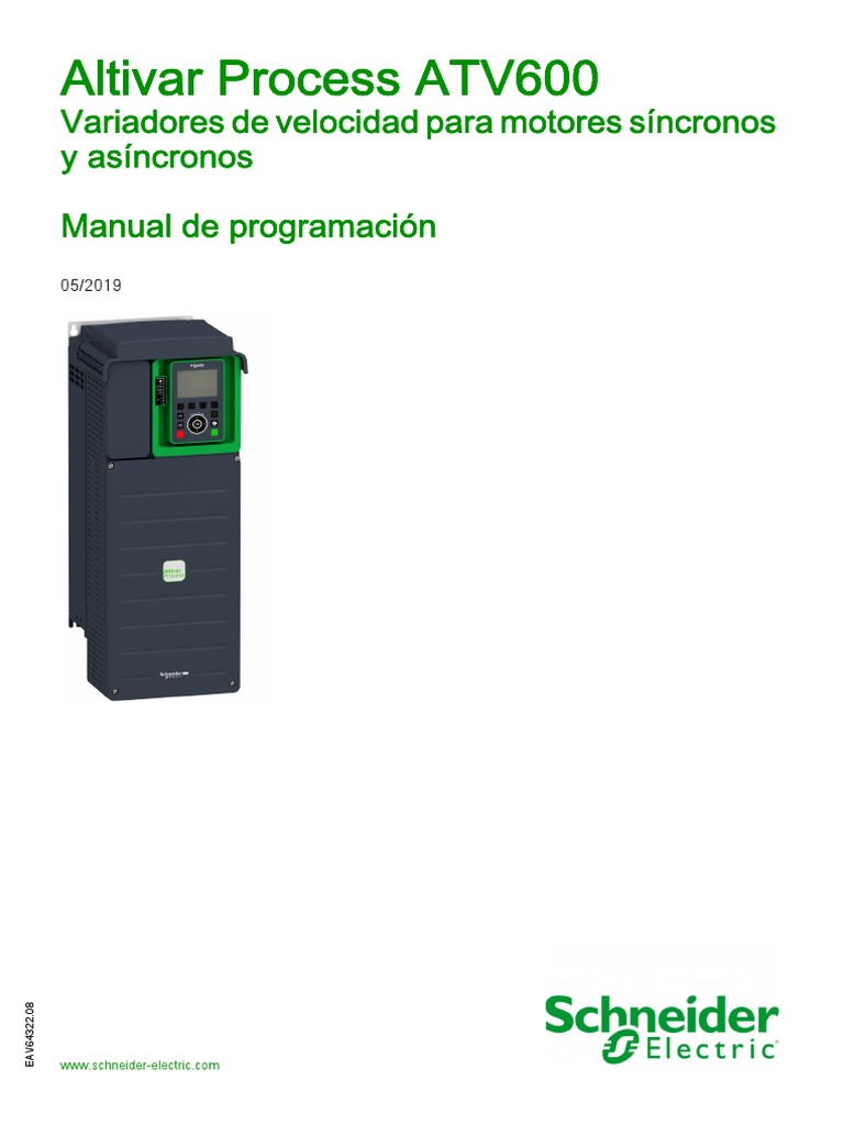 ATV600 Programming Manual SP EAV64322 08.1 | PDF | Ingenieria Eléctrica | Ingeniería Informática