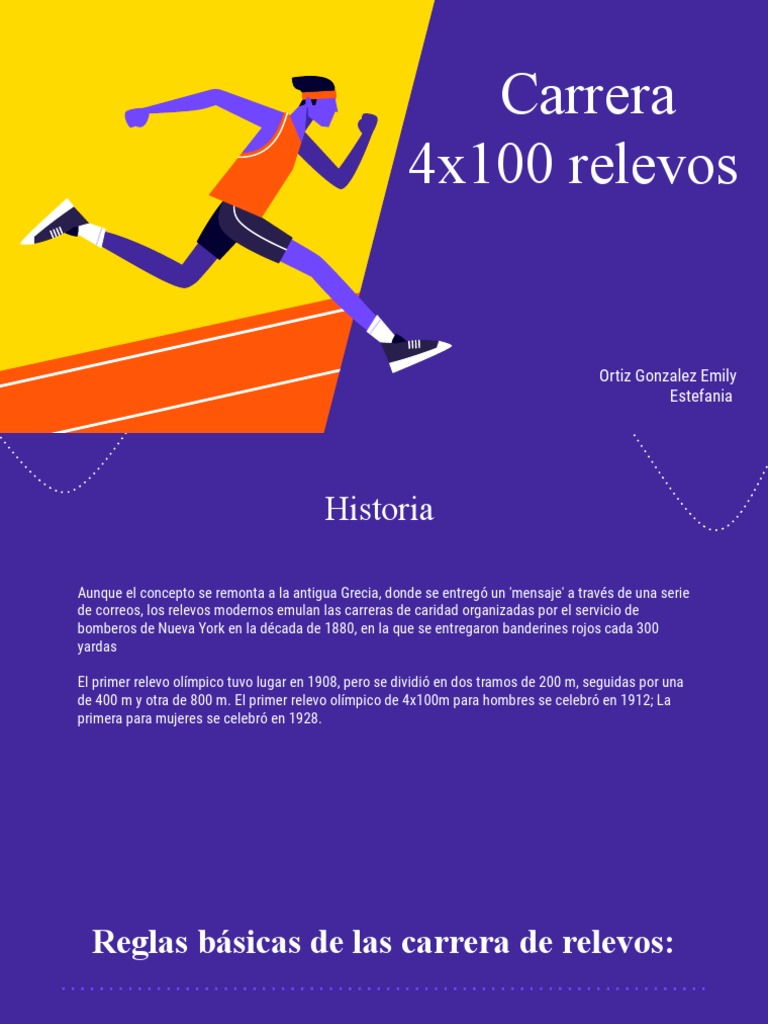 Carrera de Relevos 4x100 | PDF