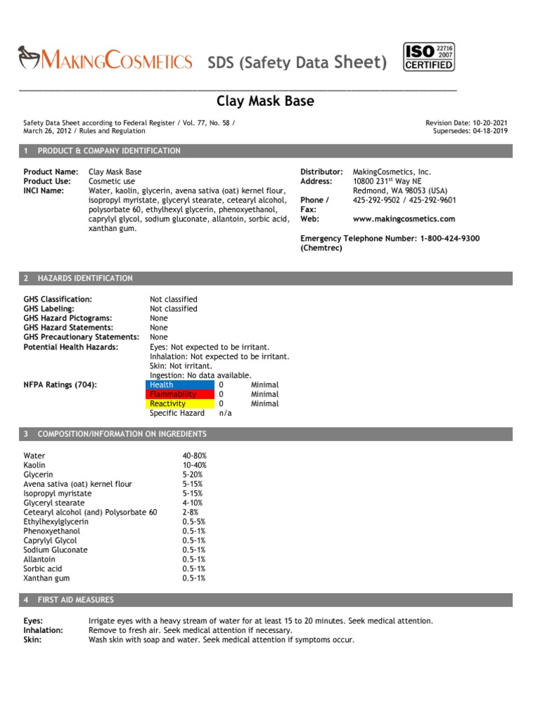 Contoh MSDS | PDF | Dangerous Goods | Safety