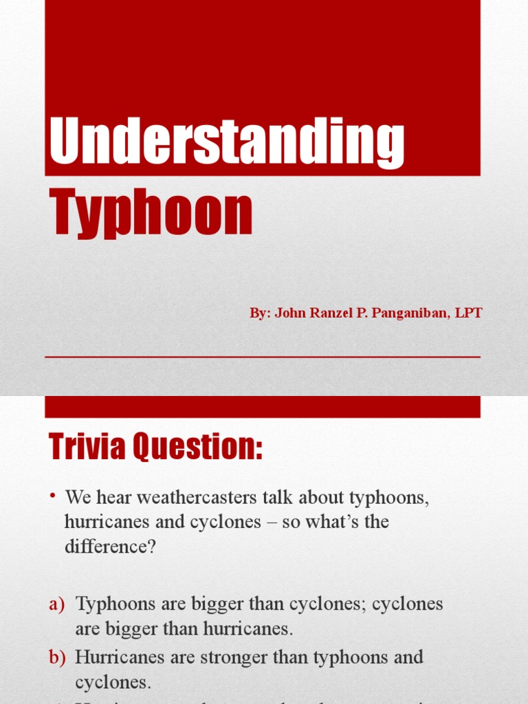 Understanding: Typhoon | PDF | Tropical Cyclones | Eye (Cyclone)
