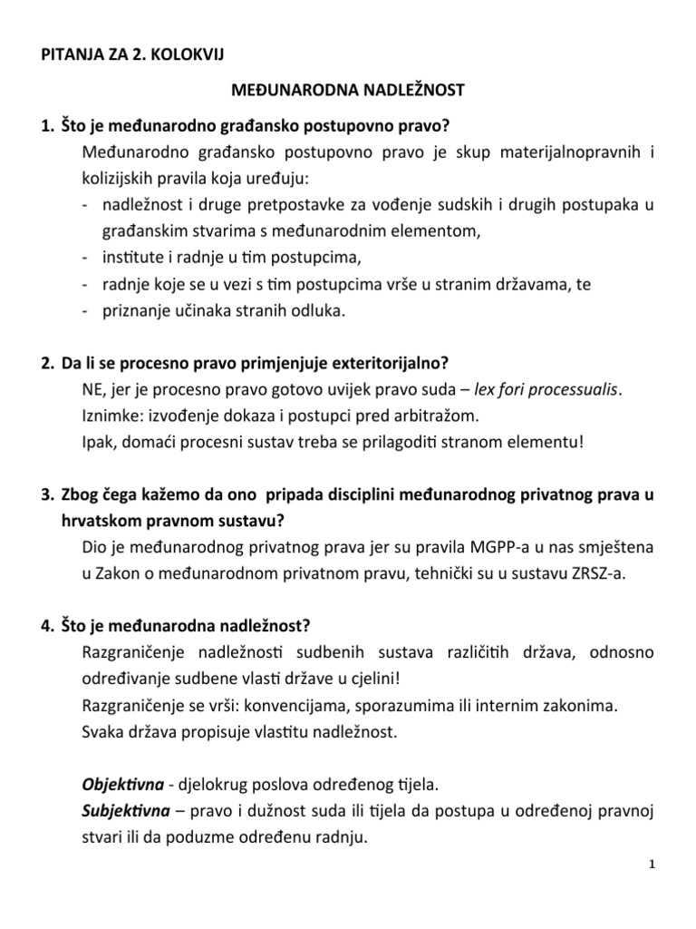 MPP-2-kolokvij Pitanja I Odgovori | PDF