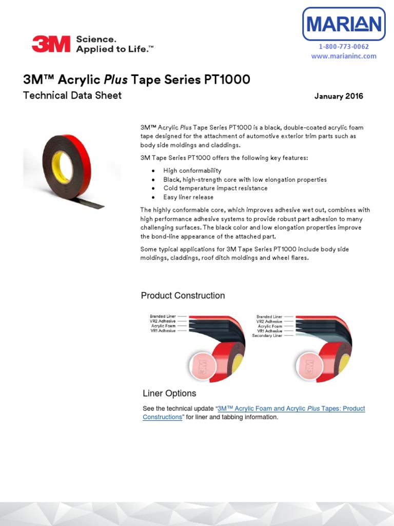PDF Data Sheet - 3M PT Series Tapes | PDF | Legal Liability | Poly ...
