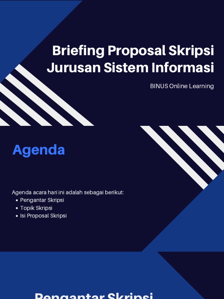Materi Briefing Proposal Skripsi Paper Jurusan Sistem Informasi ...
