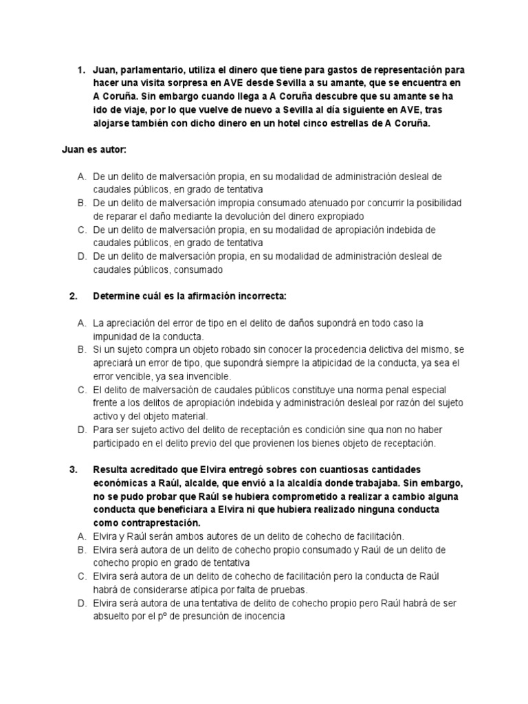 Examen Penal 2 | PDF | Robo | Robo
