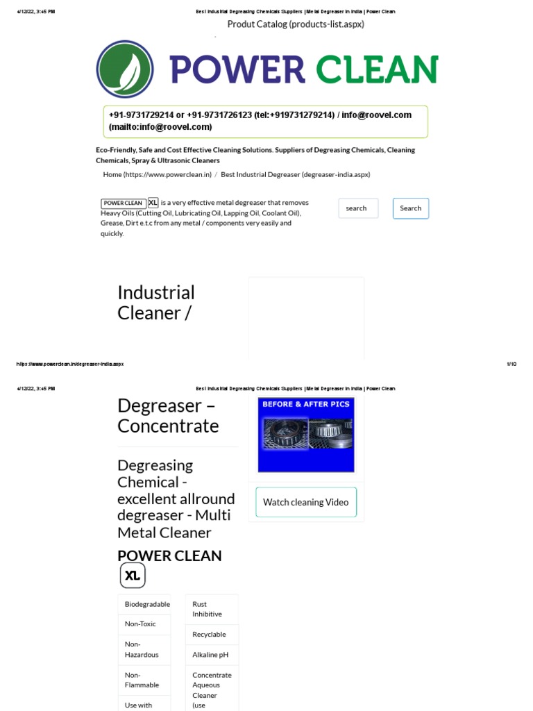 Best Industrial Degreasing Chemicals Suppliers _ Metal Degreaser in ...