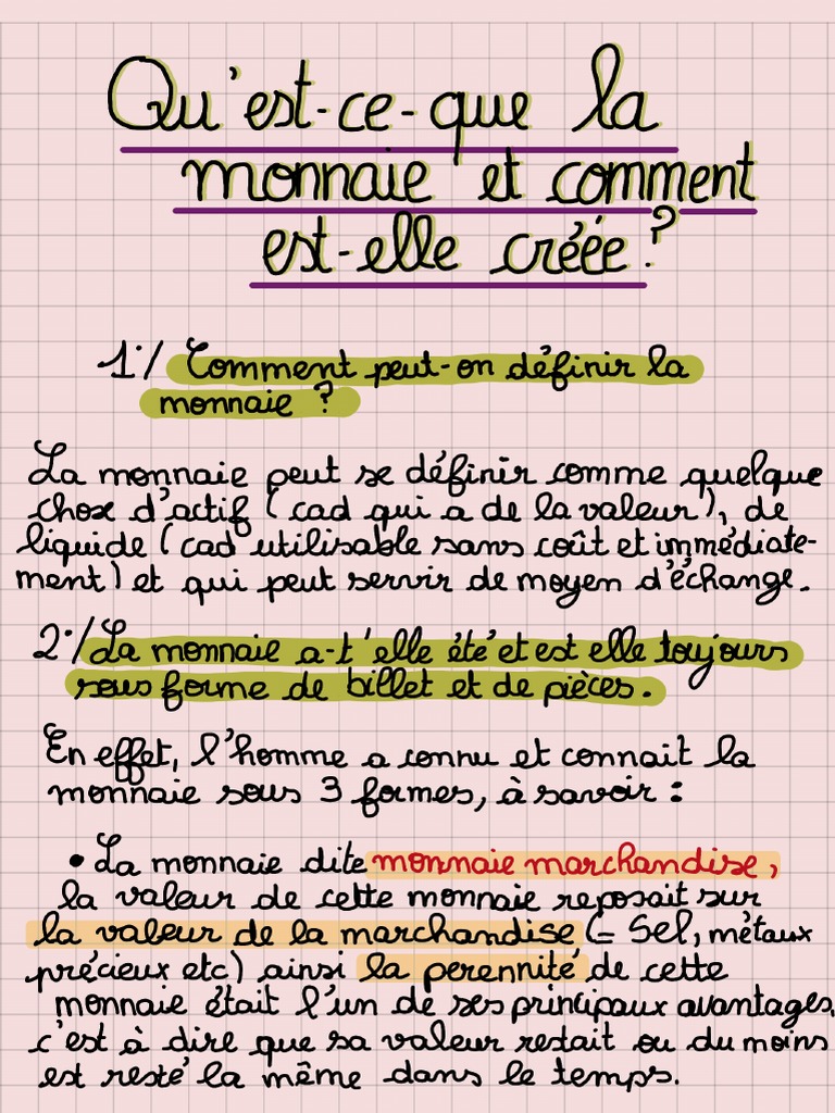 Qu'Est Ce Que La Monnaie Et - 220515 - 194121 | PDF Qu'Est Ce Que La Monnaie Et - 220515 - 194121 | PDF