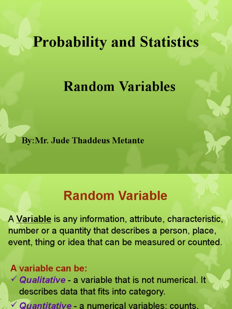 Probability and Statistics Module 1 | Download Free PDF | Probability ...
