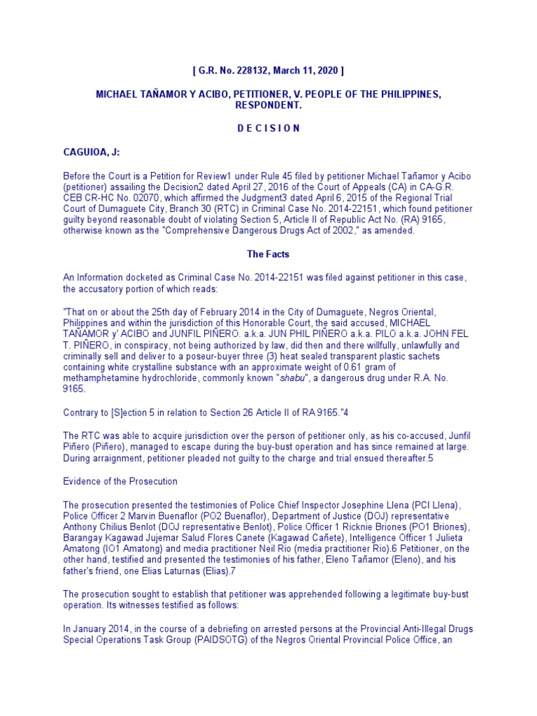 Tanamor vs. People | PDF | Search Warrant | Search And Seizure
