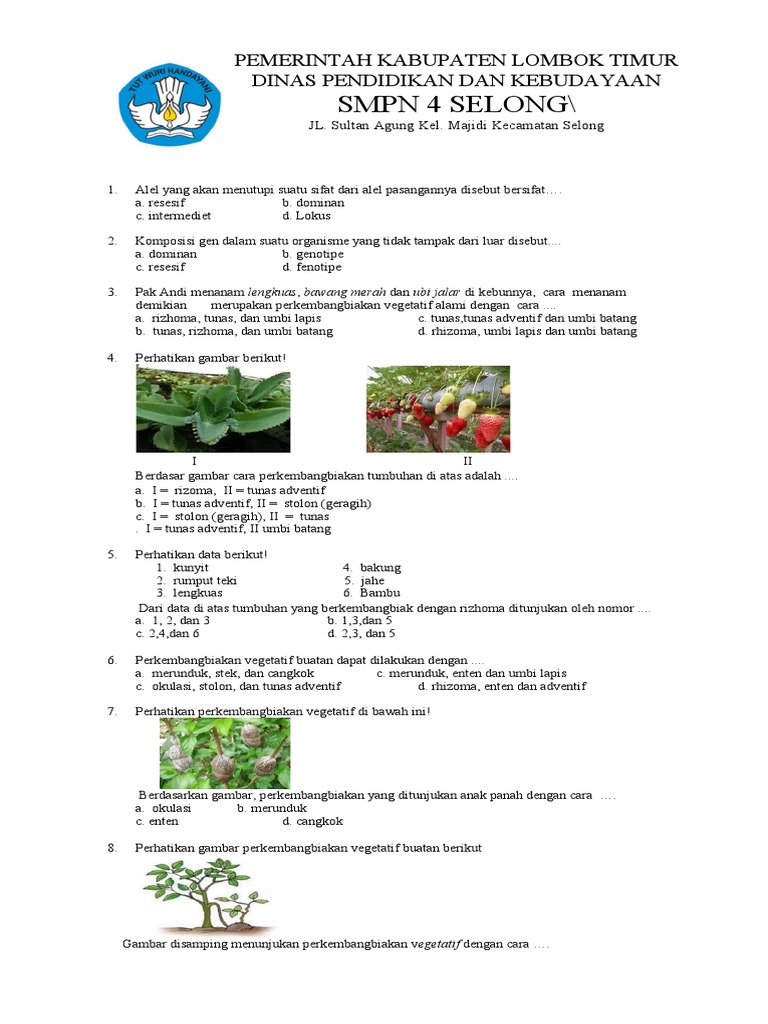 Soal Pas Ipa Kelas 9 SMTR 1 Tp. 2021 - 2022 | PDF