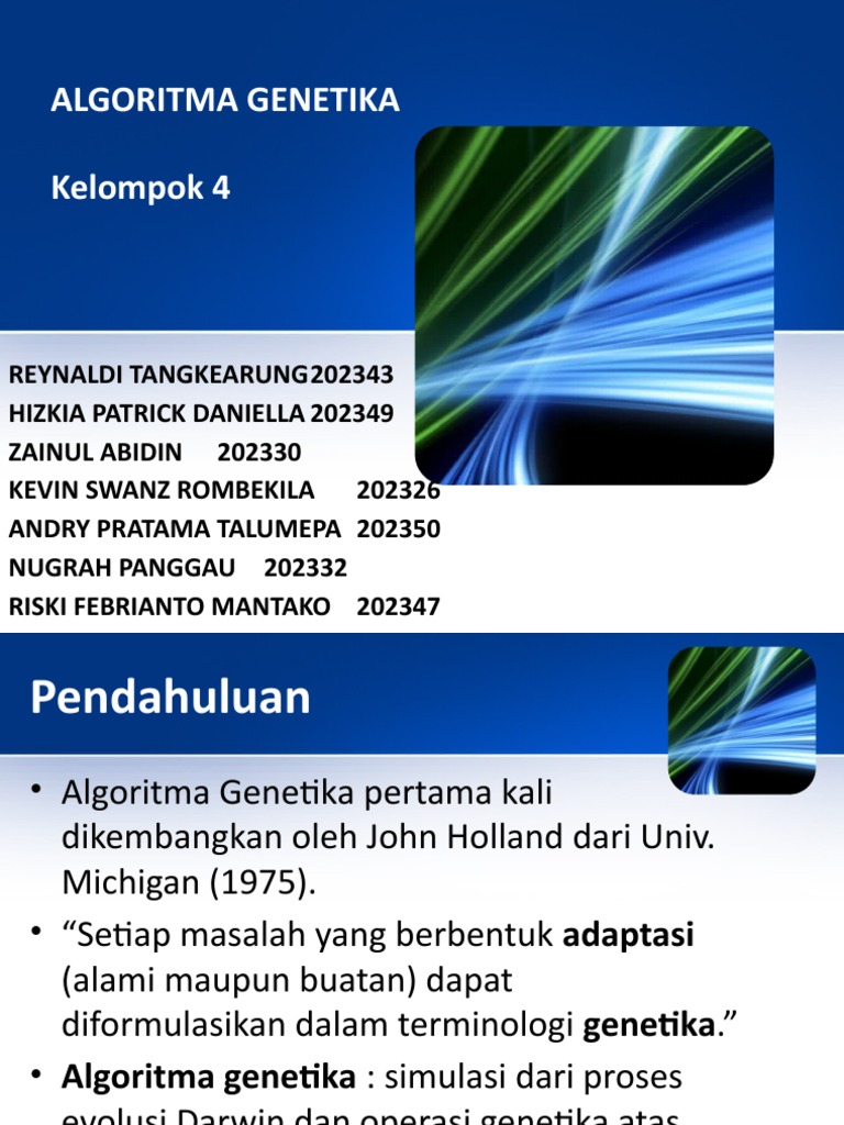 Algoritma Genetika: Panduan Lengkap | PDF