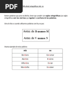 Reglas Ortograficas de MB, MP, NV y NF | PDF