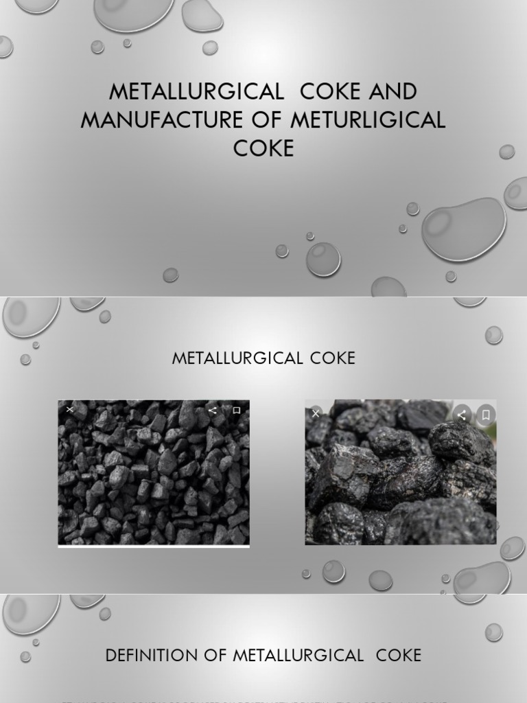 Metallurgical Coke and Manufacture | PDF | Coke (Fuel) | Coal