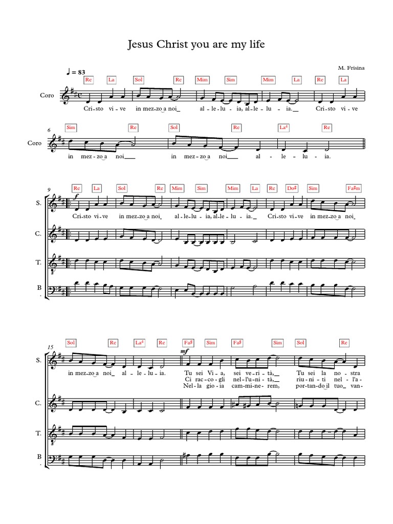 Jesus Christ You Are My Life | PDF