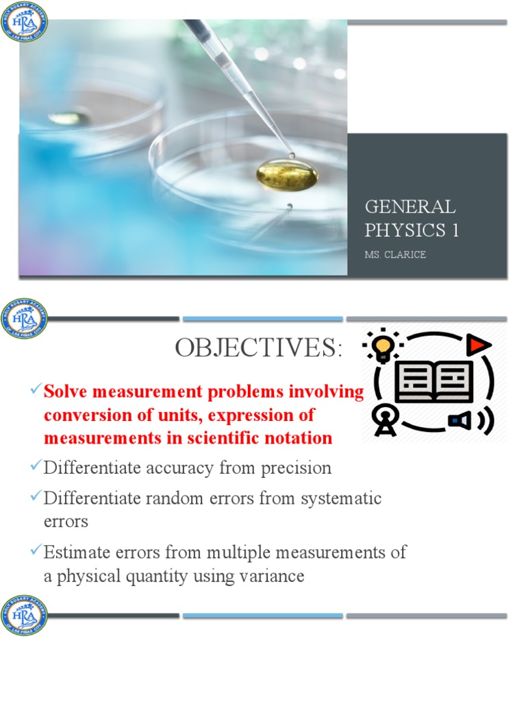 GenPhy 1 Lesson 1 Measurements | PDF | Measurement | Kilogram