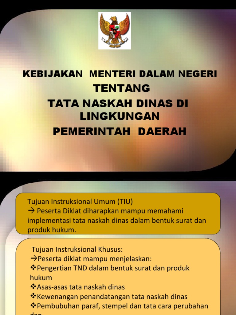 Tata Naskah Dinas | PDF
