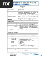 LEsson Plan Grade 10 - GEOMETRIC SEQUENCE | PDF | Learning | Teachers