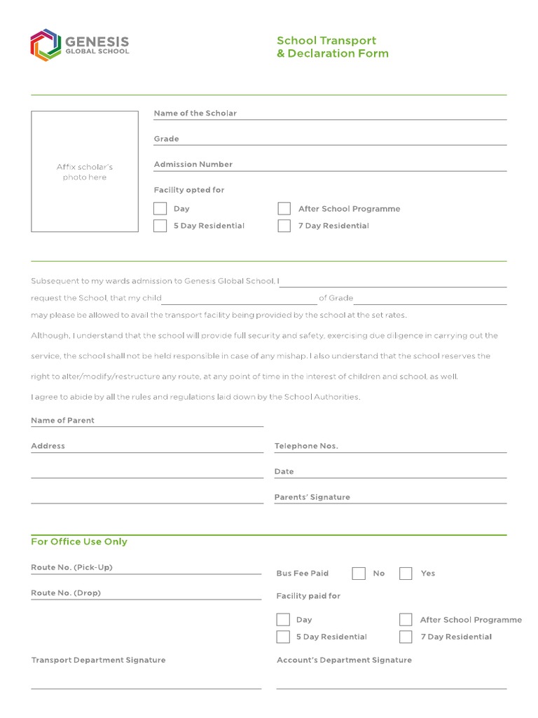 School Declaration Form | PDF